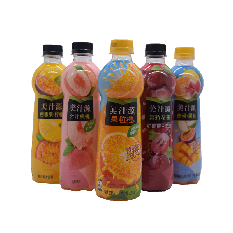 美汁源果粒橙爽粒花语420ml*3瓶混合装饮料：夏日清凉，花语的秘密！-果味-淘宝百科网