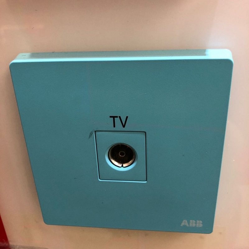 ABB TV socket Home wall outlet Single TV line socket panel Xuanzhi ...