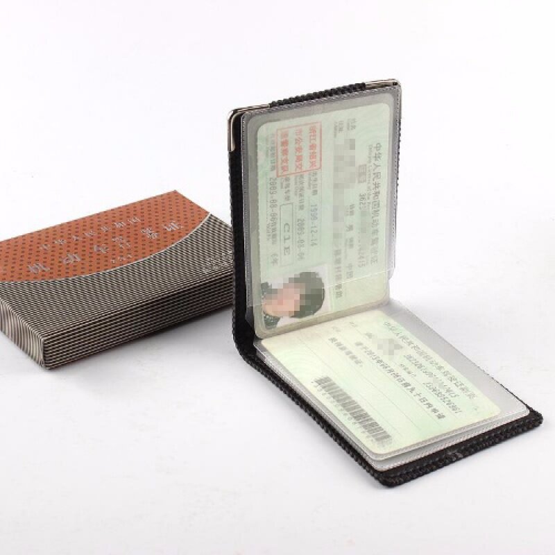 Driver's license leather case Personality men and women multi ...