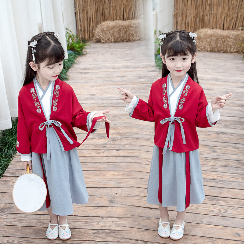 Boys Tang Suit for Kids GirlsHanfu spring Chinese suit long sleeve baby ...