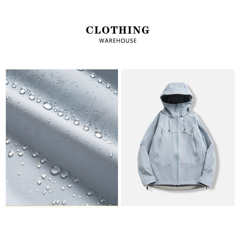 HUMBLE STONE悍石户外情侣连帽冲锋衣，真的值得买吗？防水透气又时尚！-风衣-淘宝好物网