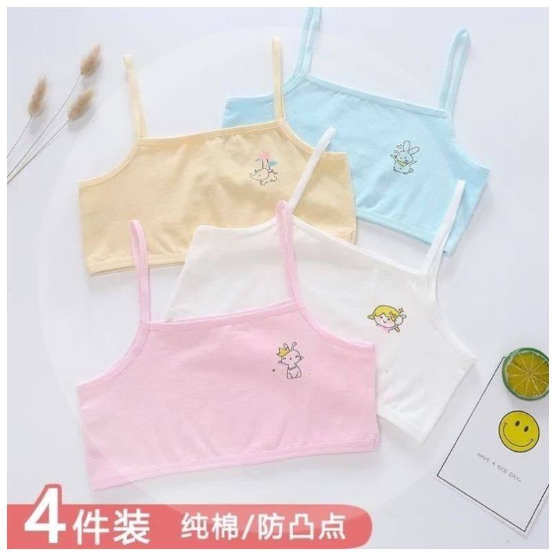 Girls' Underwear Development Vest Pupils Pure Cotton Little Girls Wear ...