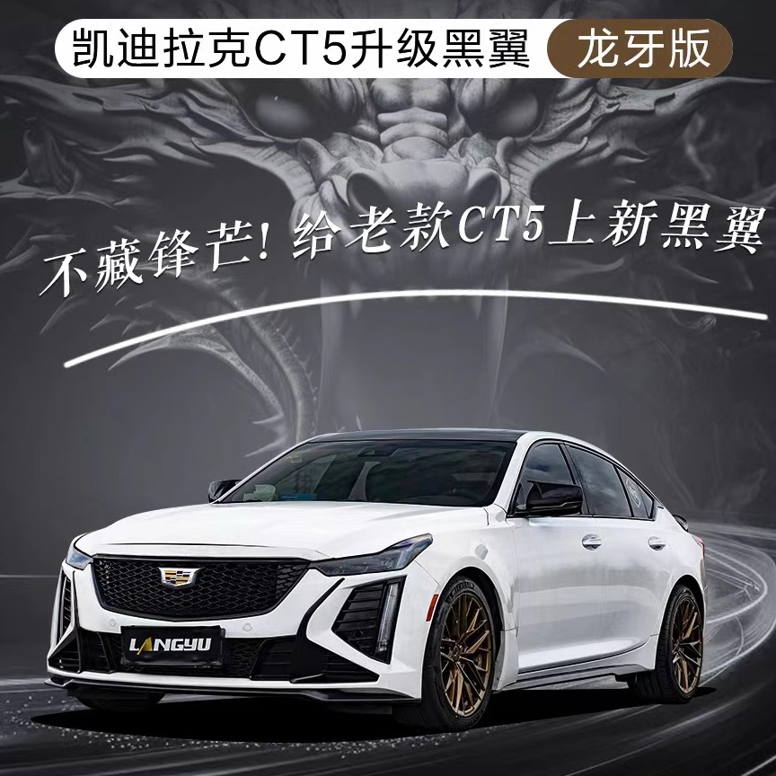 适用CT5升级改装黑翼赤霄套件CT5黑翼凌霄套件CT5方向盘黑翼后唇