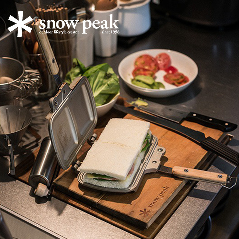 雪峰Snow Peak折叠式三明治烤盘GR-009R：野营必备神器，解锁户外美食新姿势！-其他-淘宝百科网