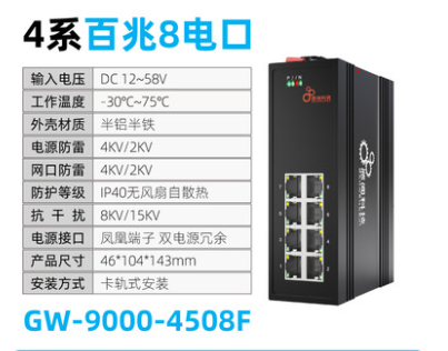 感闻GW-9000-4508F：工业级以太网交换机的全能王者，你值得拥有！💪-工业网络交换机-淘宝好物网