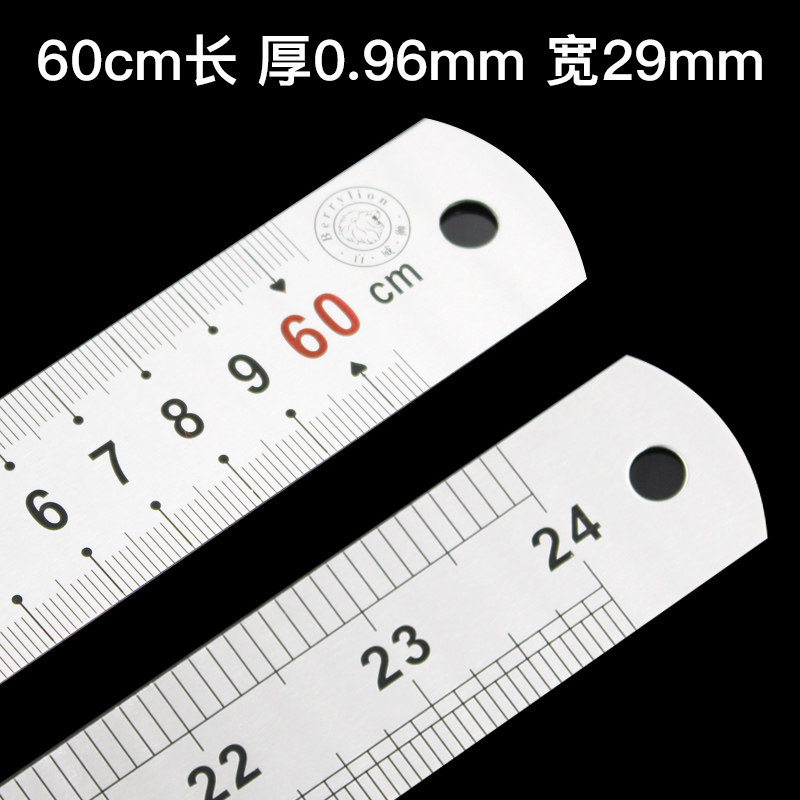 [USD 5.67] Steel Ruler 30cm Stainless Steel Soft Ruler Teacher Thick ...