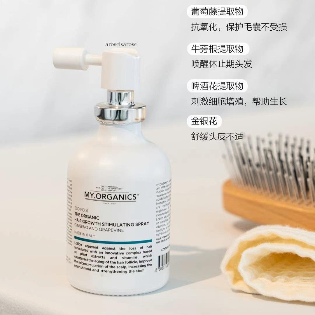 秋日里的头皮疗愈：章小蕙myorganics活力密发喷雾，唤醒头发的新生力 洗发水 淘宝美妆网