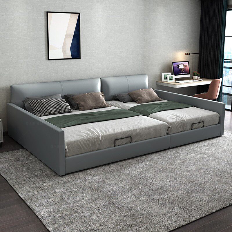 [USD 876.07] Two-bed family bed parent-child bed A four-bed three-piece ...