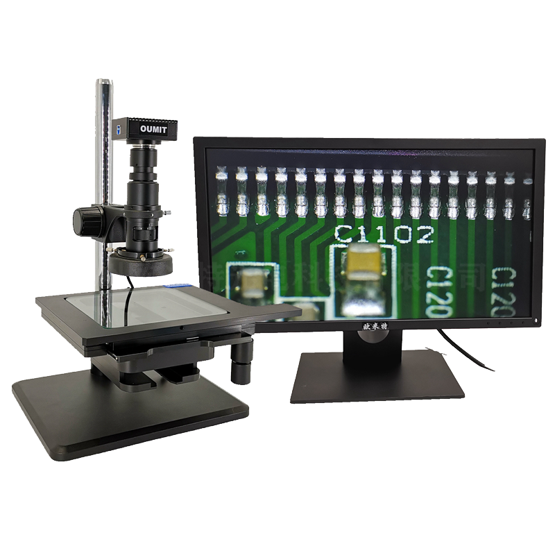 OUMIT歐米特工業級630萬像素USB3.0電腦型拍照量測掃碼上傳錄影顯微鏡OMT-1000C