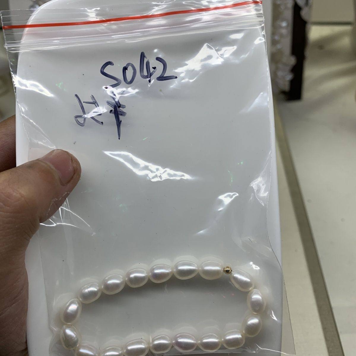 S042天然淡水珍珠手链： 女友母亲节礼物首选，优雅气质up up！💖-手饰-淘宝好物网