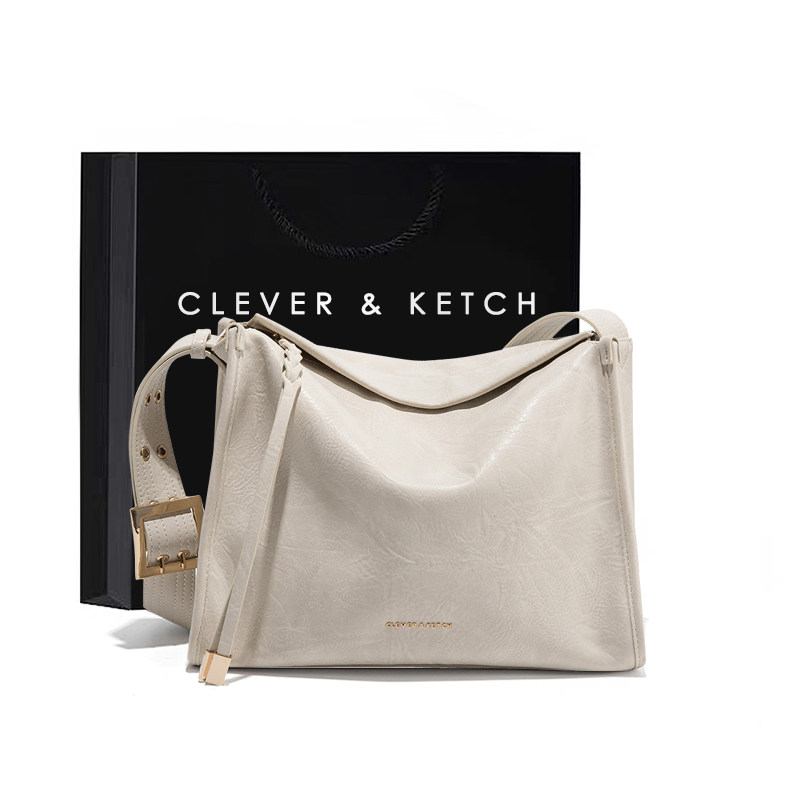 Clever&Ketch白色简约高级感托特包通勤大包单肩包包2023新款腋下-Taobao