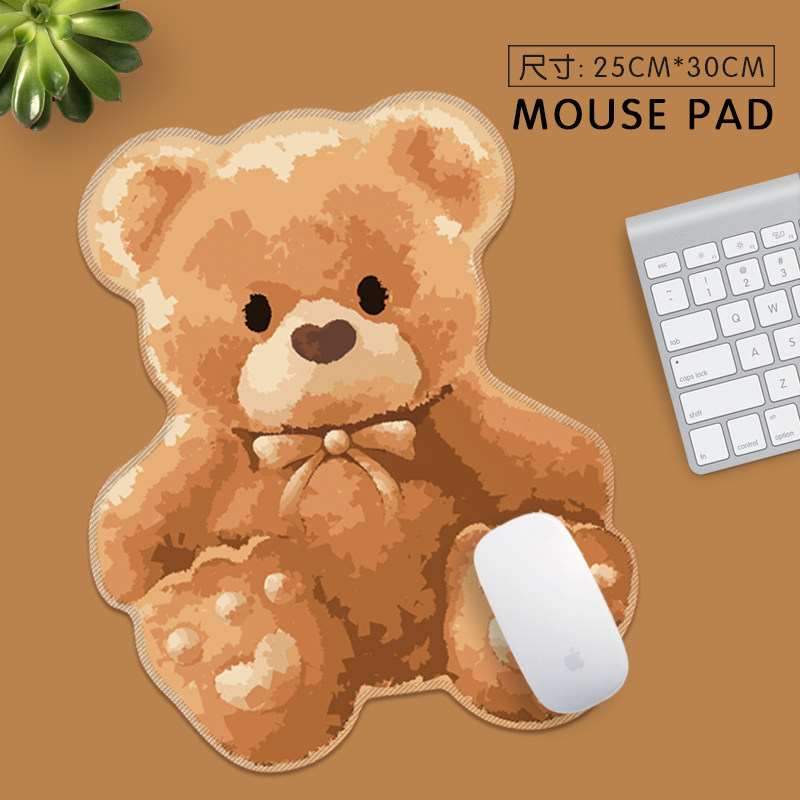 [USD 15.66] Cute cartoon bear mouse pad girls office small size ...