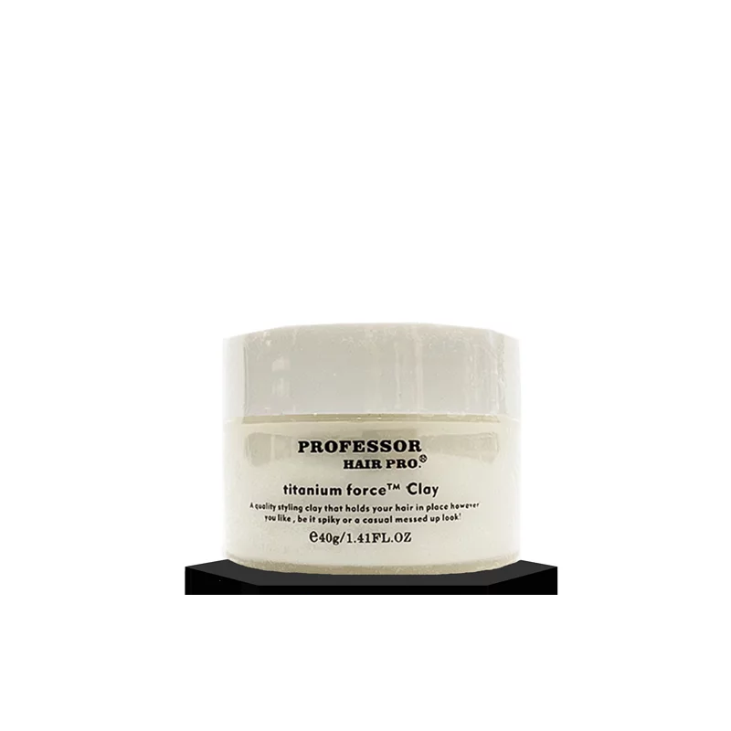 PROFESSOR Hair Pro. Titanium Force Mini Clay 钛力迷你发泥40g：男生造型神器，告别蓬头垢面 ...