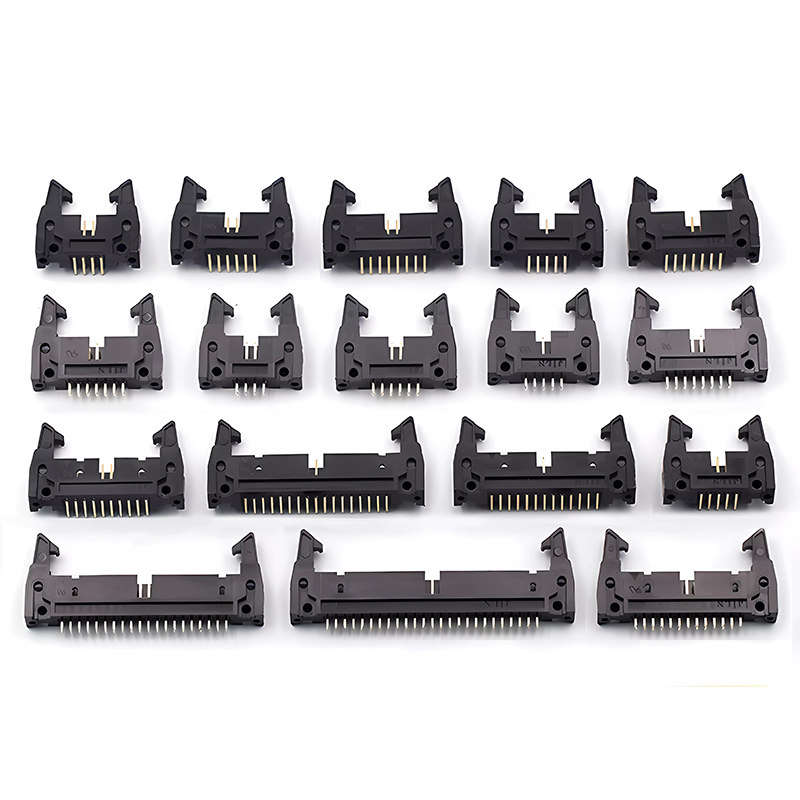 Simple Horn Socket Straight Pin Curved Pin Spacing 2.54mm Dc2-10P/8/14 ...