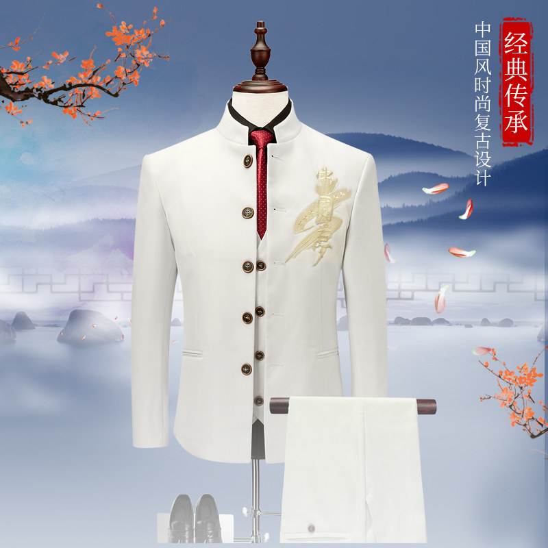 [USD 118.25] Zhongshan suit young men fixing suits suit suits Chinese ...