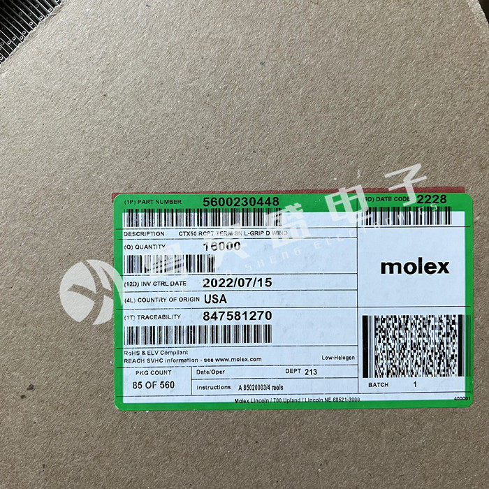 molex连接器 560023-0448 5600230448 端子 原装现货 一个起售