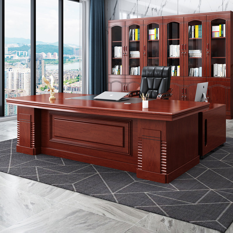 Executive desk, modern minimalist office desk, new chinese style ...