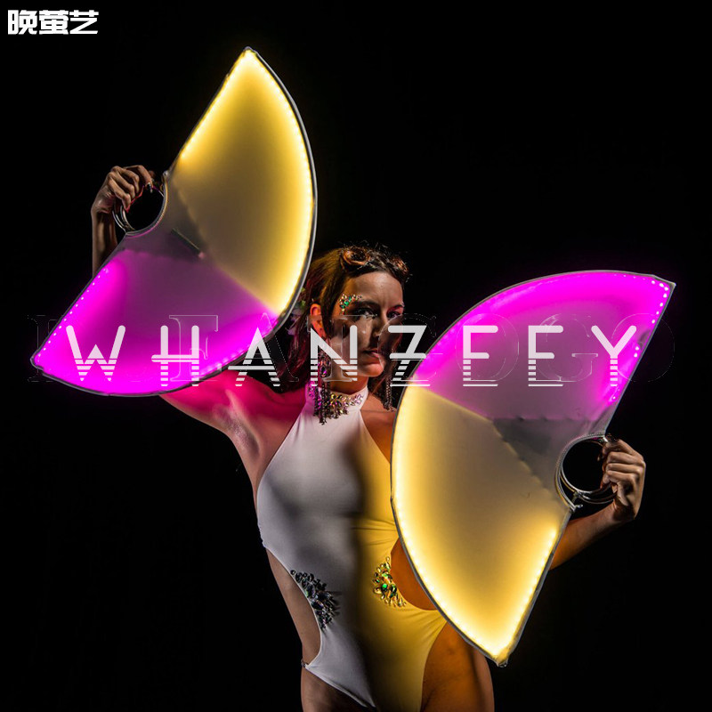 Wanyingyi bar gogo luminous fan led props - a color-matching ...