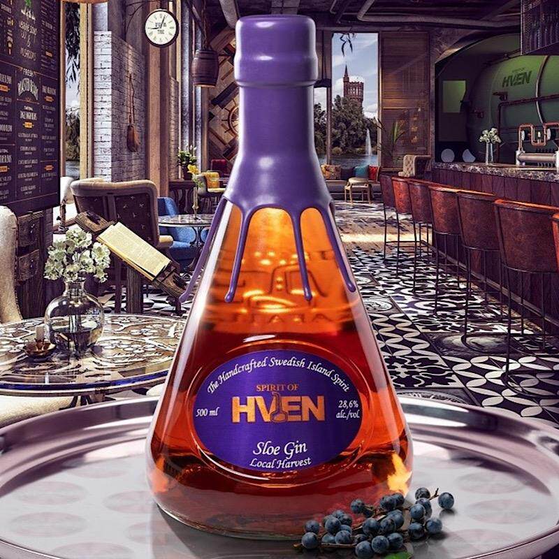解锁北欧风情：HVEN SLOE GIN瑞典赫文酒厂黑刺李金酒，一口入魂的奢华体验🌟-金酒-淘宝百科网