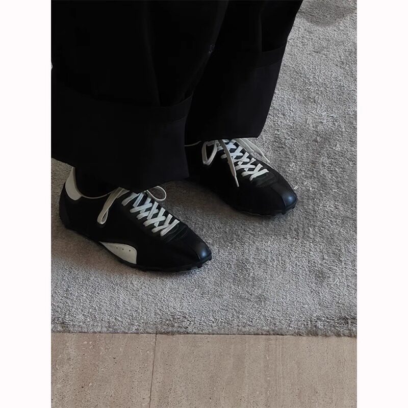 American-style german army trainers: retro-inspired genuine leather ...