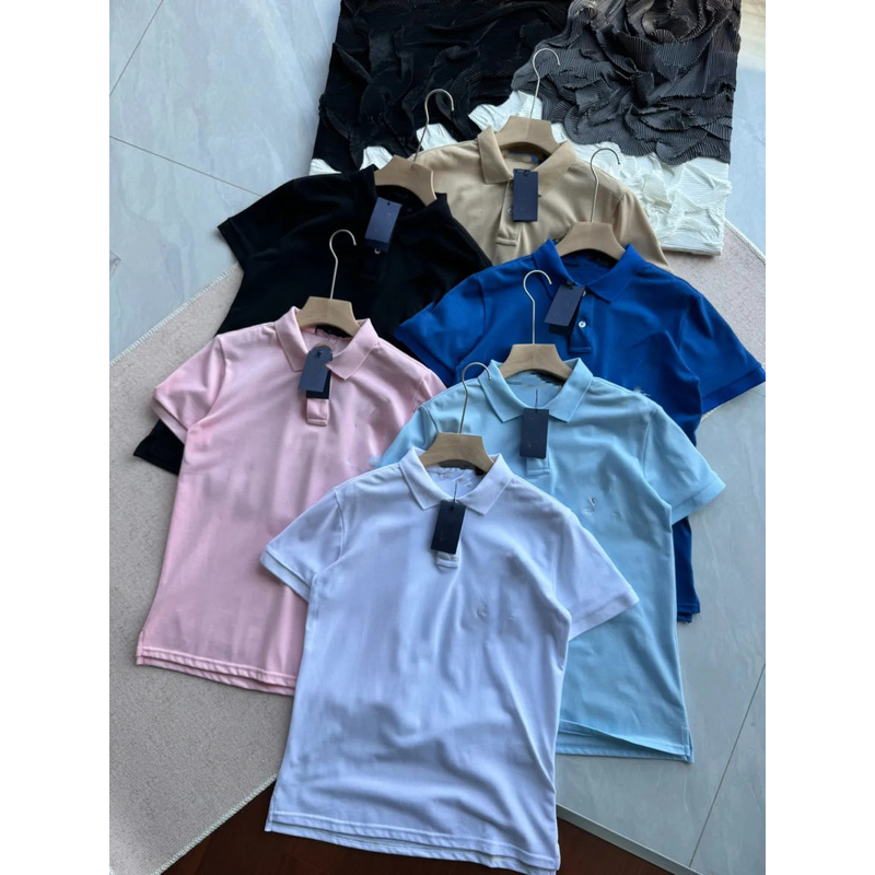 柔軟親膚重工水洗彈力拉架棉短袖夏季男士時尚休閒翻領刺繡Polo衫-Taobao