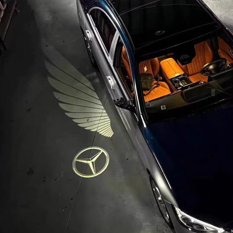 奔驰新E级E260L/E300L&S级S400L/S450L：天使之翼后视镜迎宾地毯灯，豪车仪式感MAX！-汽车氛围灯-淘宝好物网