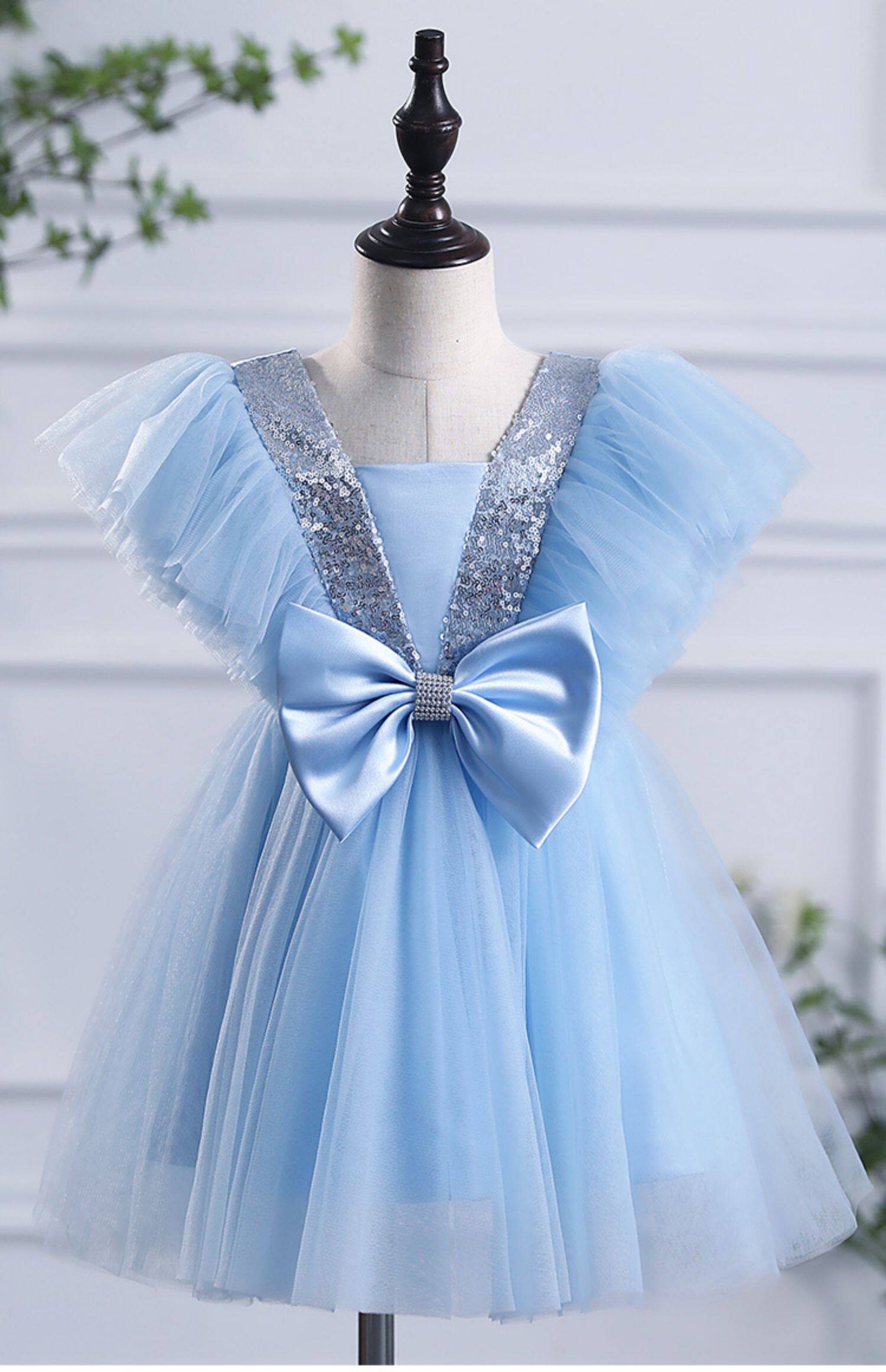 Children's summer dress girls gauze princess dress flower girl girl ...