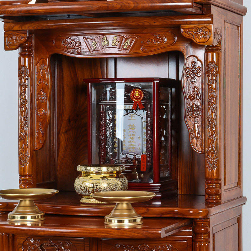 [USD 1919.11] Flower pear wood holistic wood shrine cabinet for flower ...