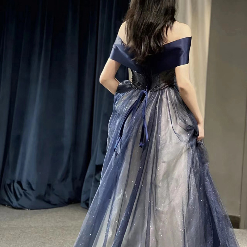 [USD 121.20] Late dress 2023 new high-end adult birthday party light ...