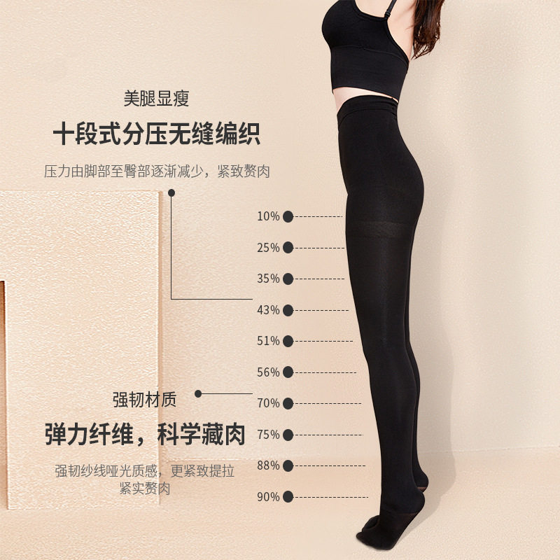 1800D Autumn and Winter Pressure Pants Female meat stockings in spring ...