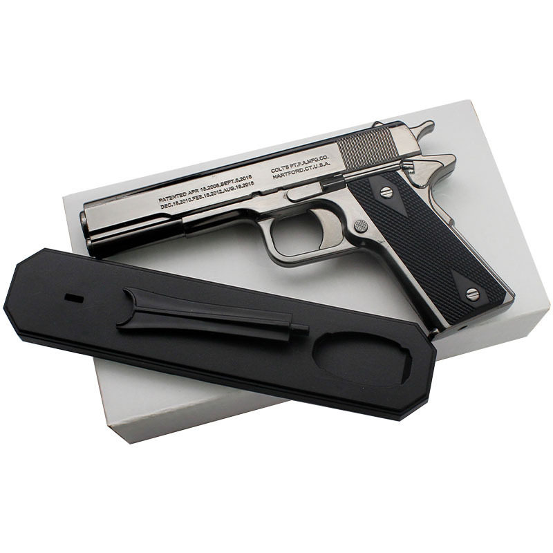 All-metal Colt 1911 model ornaments windproof lighter cool personality ...