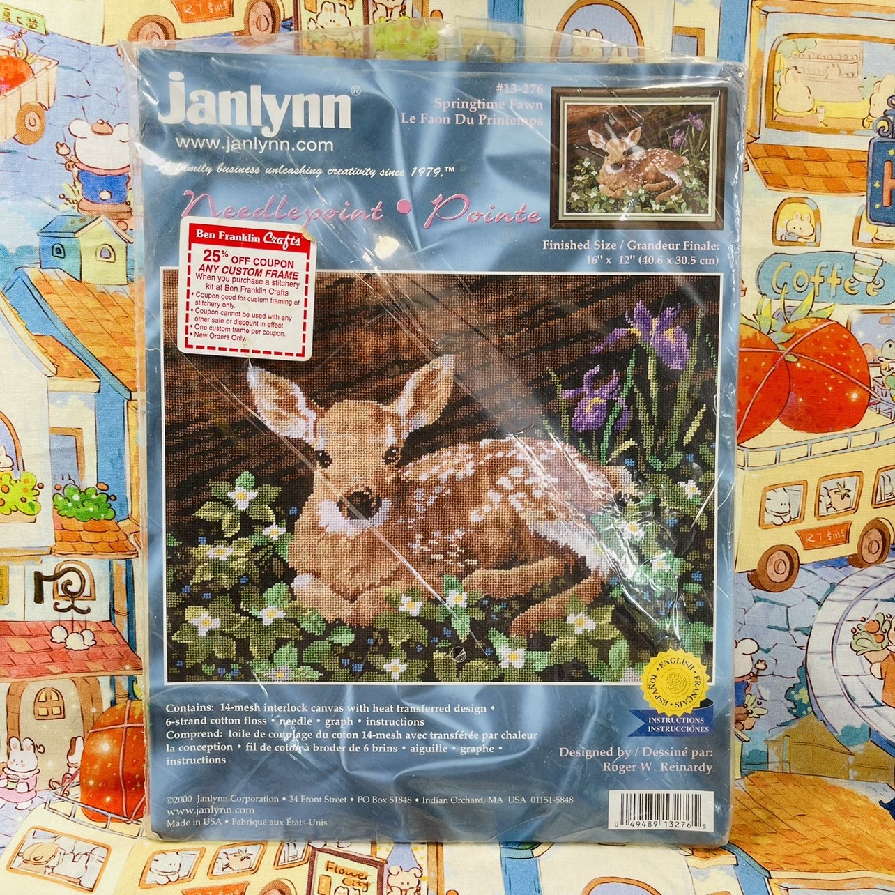 Janlynn Cross Stitch Kit JAN十字绣原装进口套件13-276 deer：打造独一无二的手工艺术之旅-十字绣套件-淘宝百科网