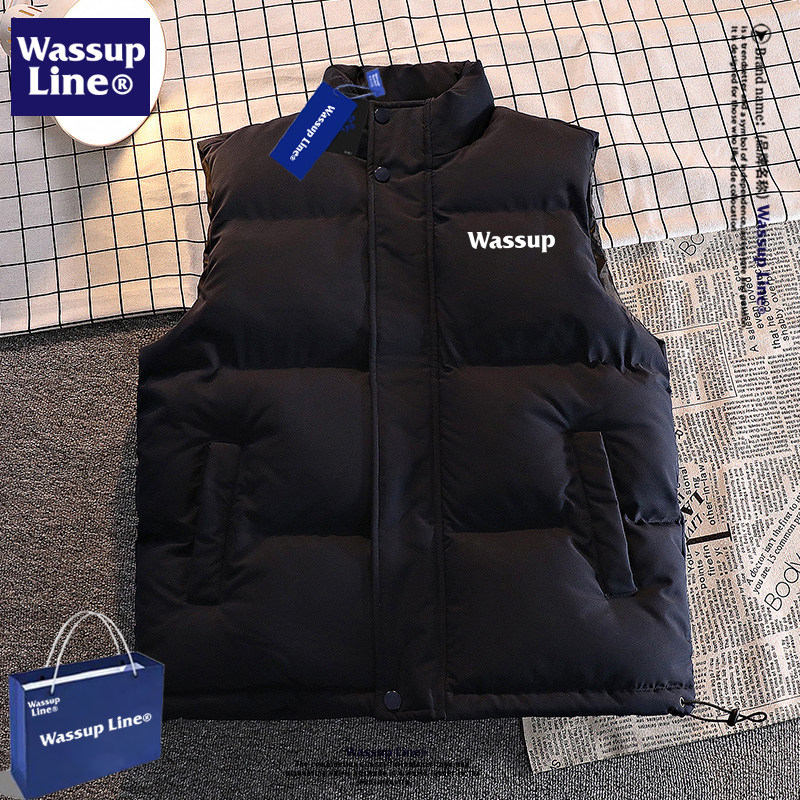25年最新推荐 | wassup line羽绒棉马甲男——加厚保暖+潮酷风穿搭首选-棉马甲-淘宝好物网