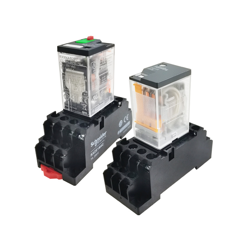 Schneider intermediate relay RXM2LB2BD DC 24V AC 14-pin small 8-pin base RXM4LB2P7