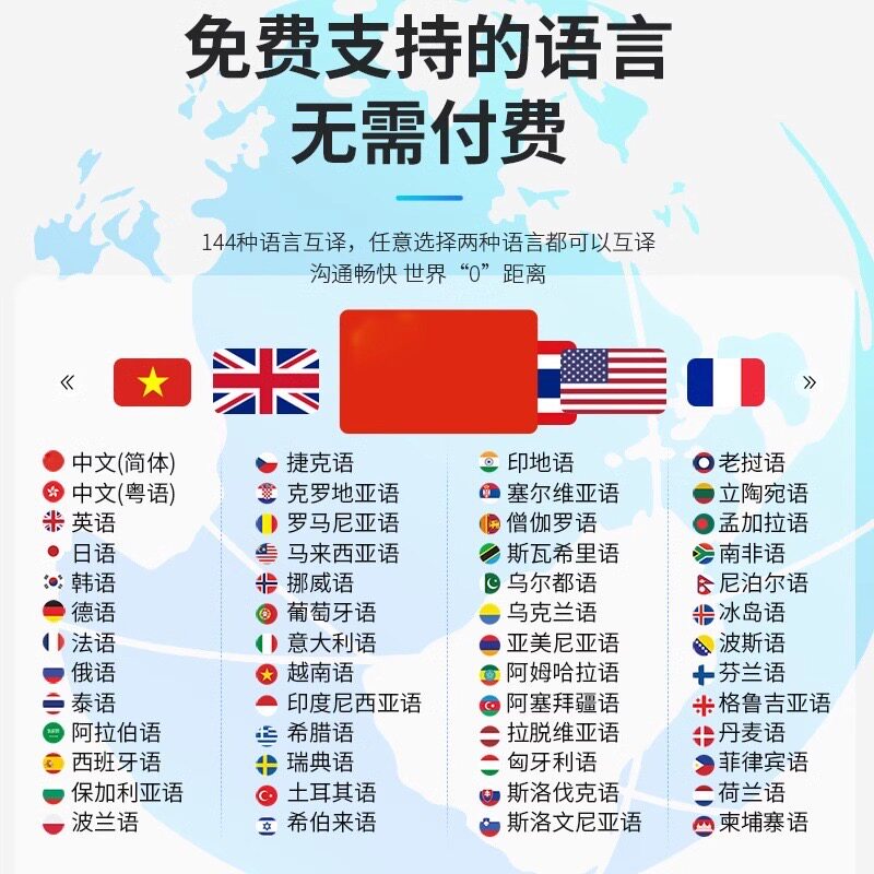 2024新款HD313翻译耳机：商务会议语言障碍终结者！实时同声传译，降噪蓝牙多国语言，让你轻松应对全球客户！-普通真无线耳机-淘宝好物网