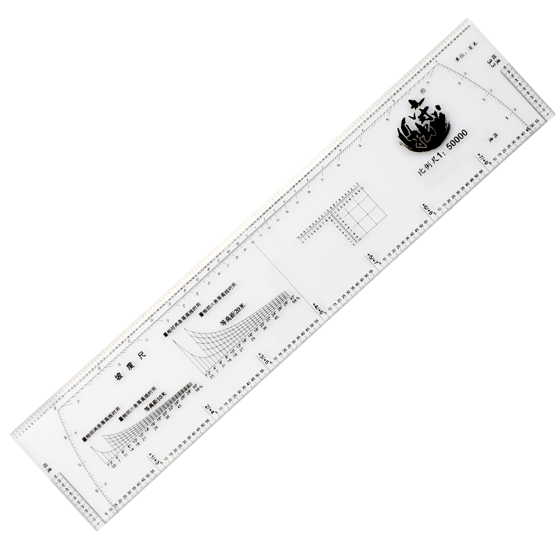 [USD 8.32] Longitude measurement scale 1:50,000 longitude scale clumsy ...