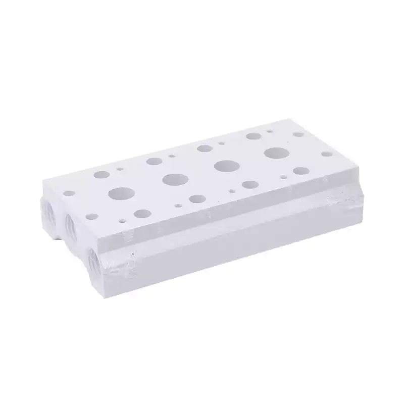 AIRTAC亚德客阀板5V电磁阀底座汇流板4V200M2F/3F/4F/5F/6F/7F/8F