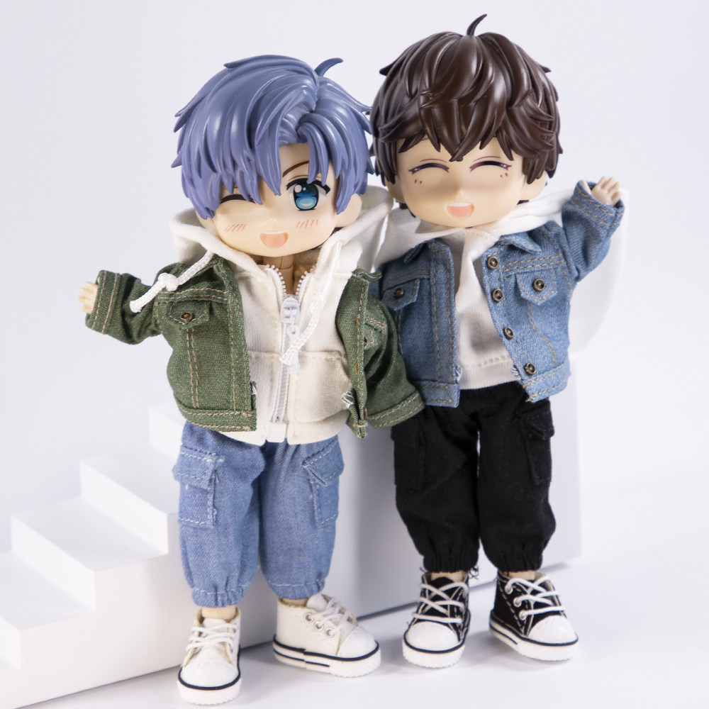 Ob11 baby clothes denim jacketoutwearsuit, molly ymy body doll fashion ...