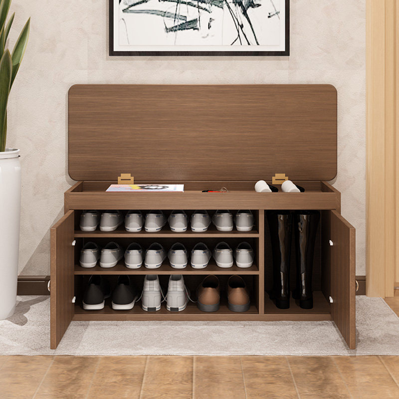 [USD 280.30] Shoe stool solid wood shoes stool shoe cabinet home into ...