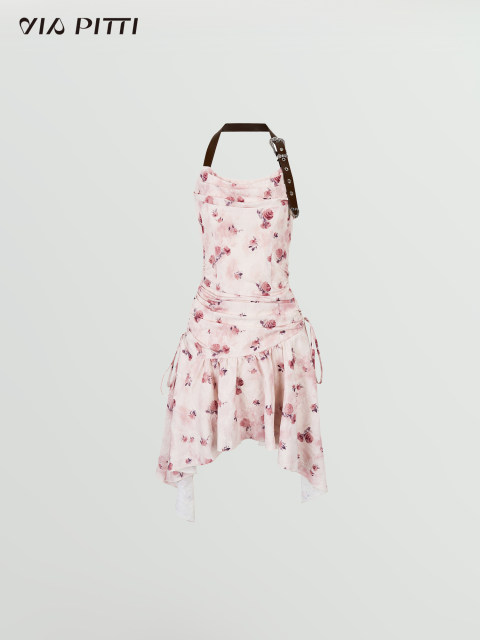 Viapitti design heavy pound leather shoulder strap drawing rope waist ...