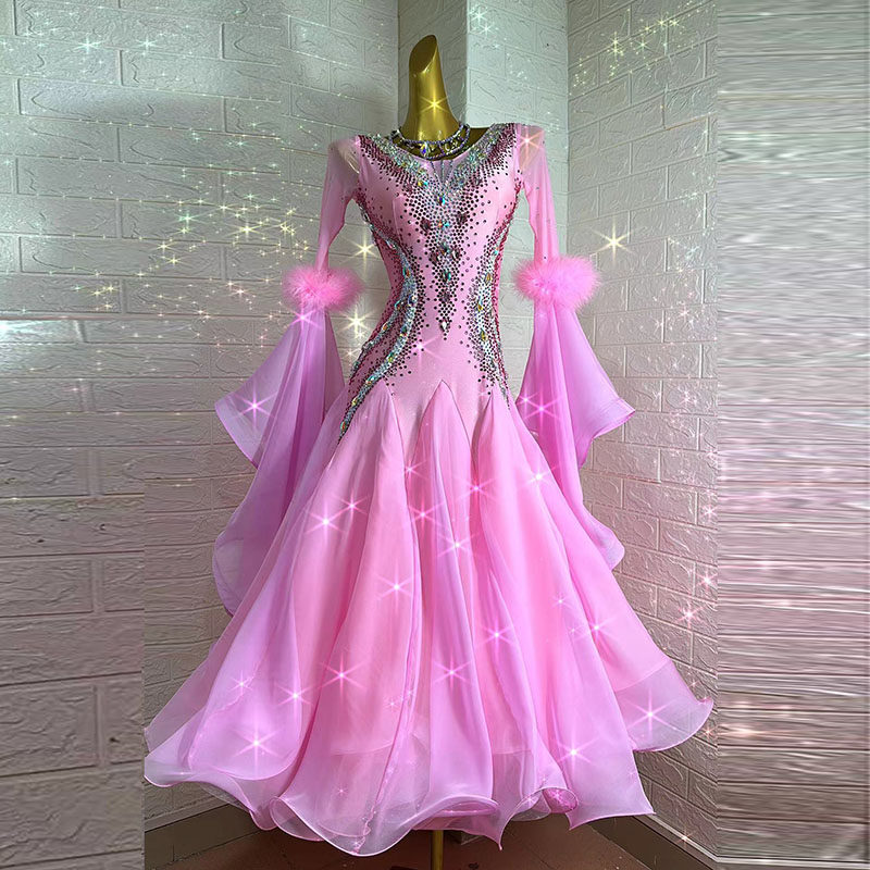 👑 Dance star: custom silk modern & ballroom dance performance costumes 👑