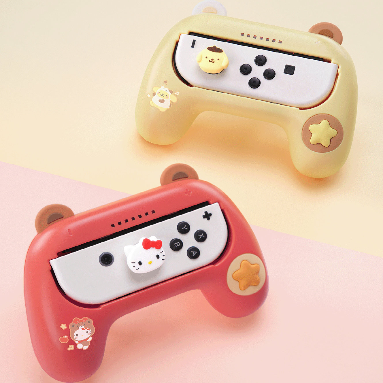 极想任天堂Switch OLED手柄保护壳Joy-Con硅胶套，Hello Kitty正版联名，萌力爆表！-手柄硅胶套-淘宝好物网