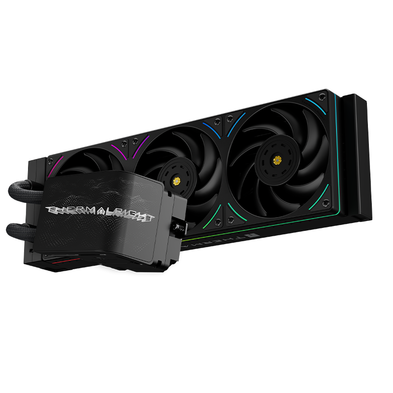 利民WONDER VISION 360 UB ARGB黑色曲面屏水冷散热器 多平台适用