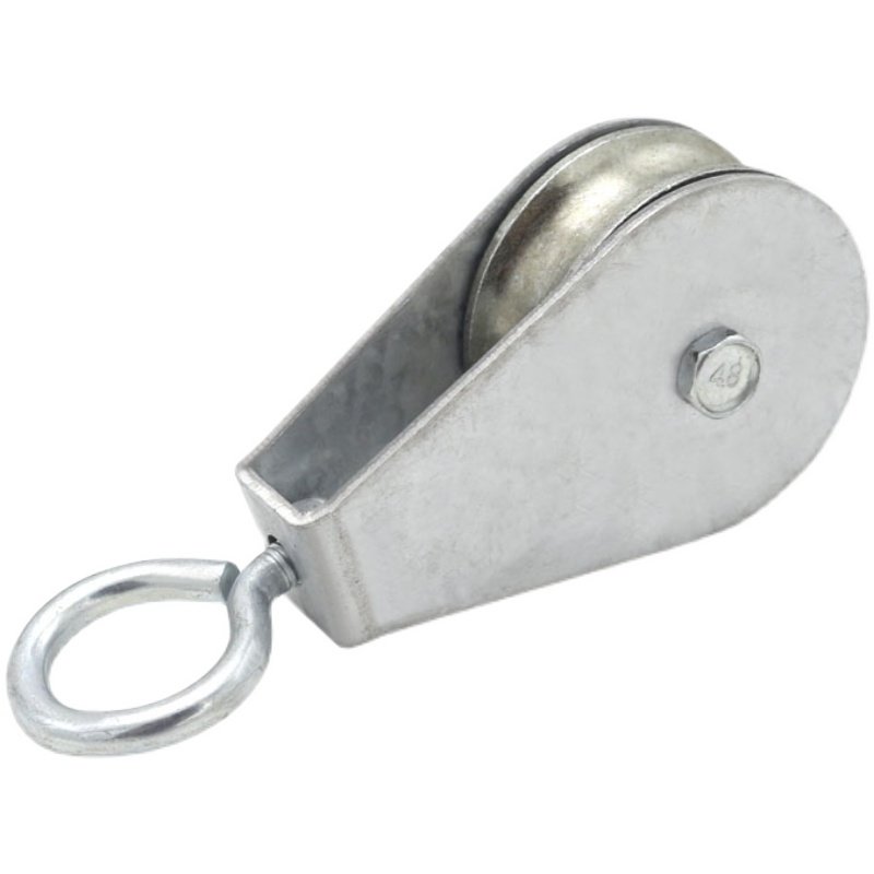 [USD 4.89] Crane Cable Hoist Pulley Hoist Ring Bearing Wheel Wire Rope ...