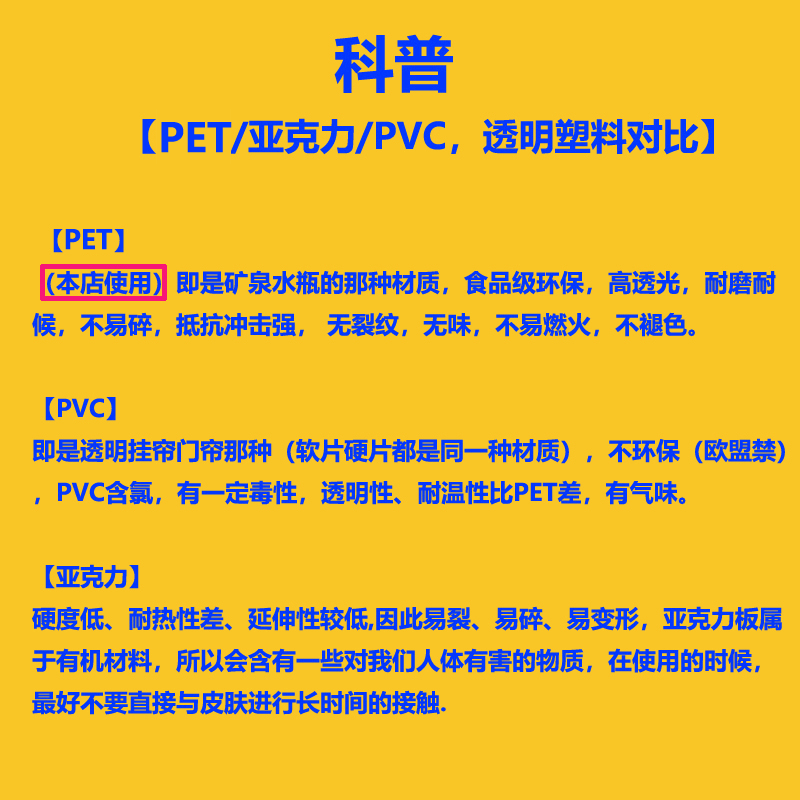 PVC、PET、PC板材：透明塑料板的奥秘与定制技巧大揭秘！-PVC板-淘宝百科网