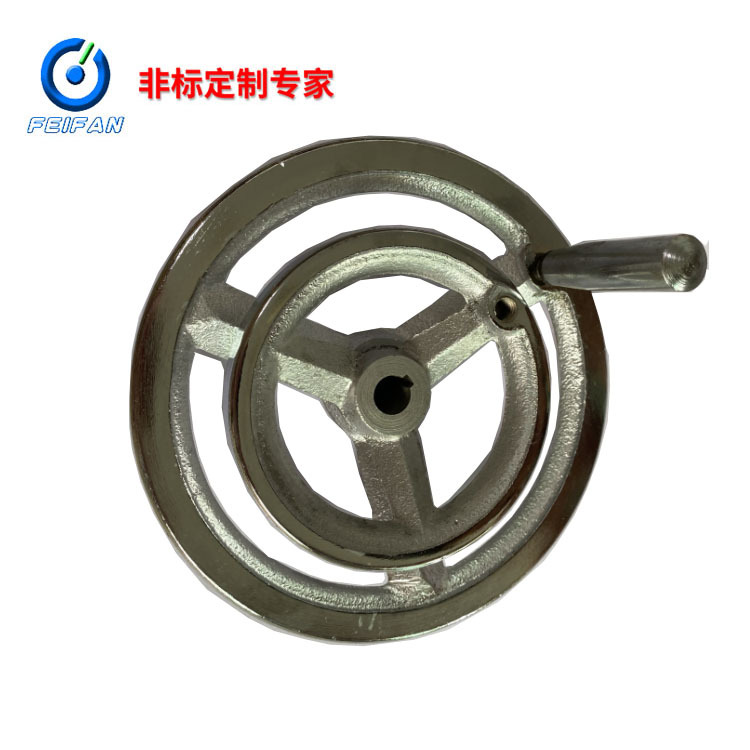 JB/T7273.3-94铸铁手轮28*320喷砂镀铬铁圆轮缘手轮-Taobao