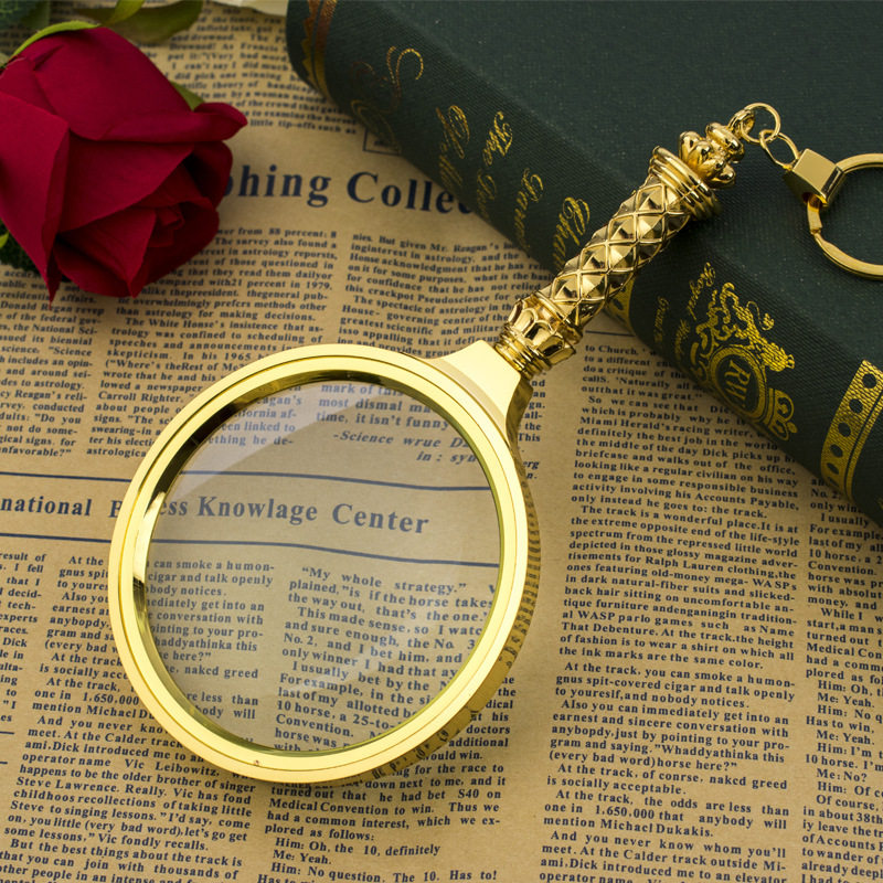 The high-definition and high-power magnifying glass is a portable ...