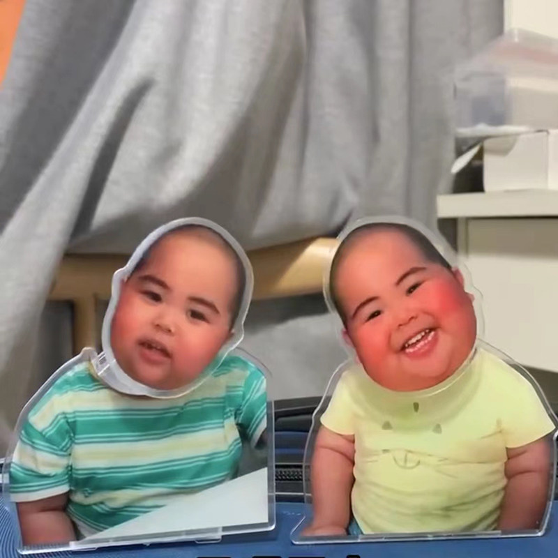 tatan蛋蛋表情包周边电动摇头桌面摆件抖音同款立牌定制礼物