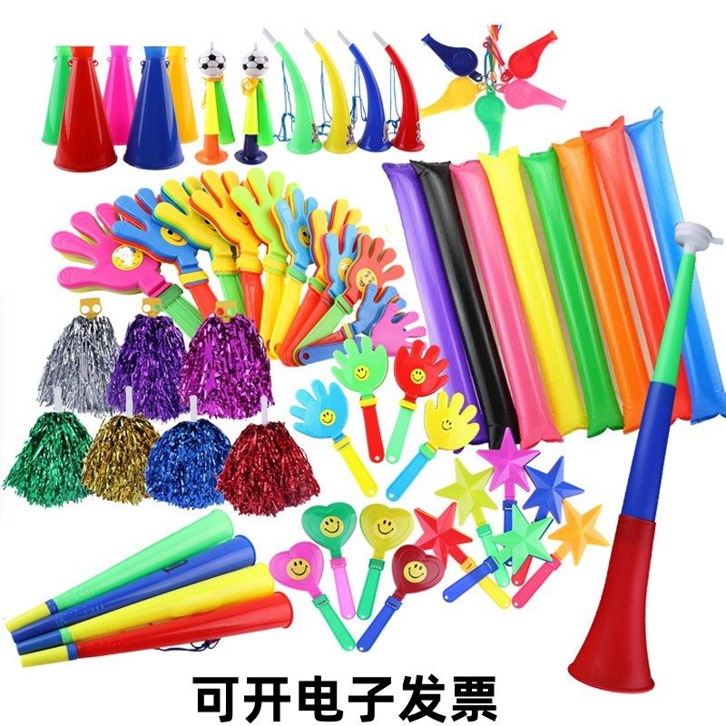 A must-have for sports events, small speakers and cheering sticks to ...