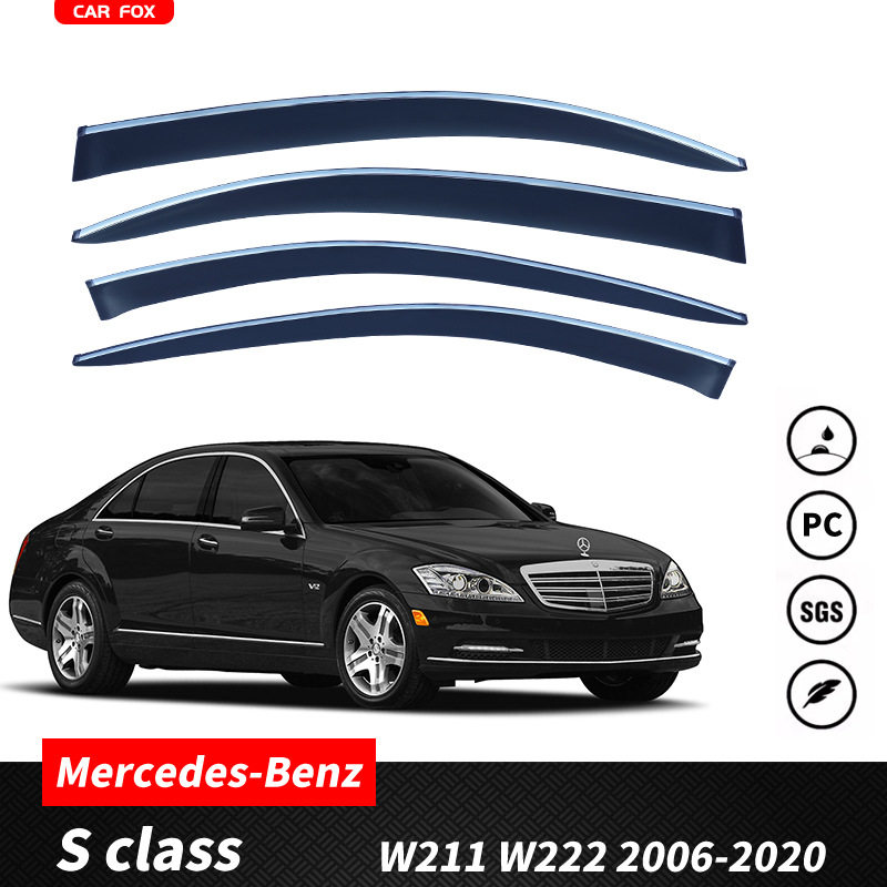 Mercedes-benz s-class exclusive window visors/rain guards: elevate your ...